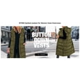 BTFBM Long Puffer Vest Women Quilted Hooded Button Down Zip Up ...