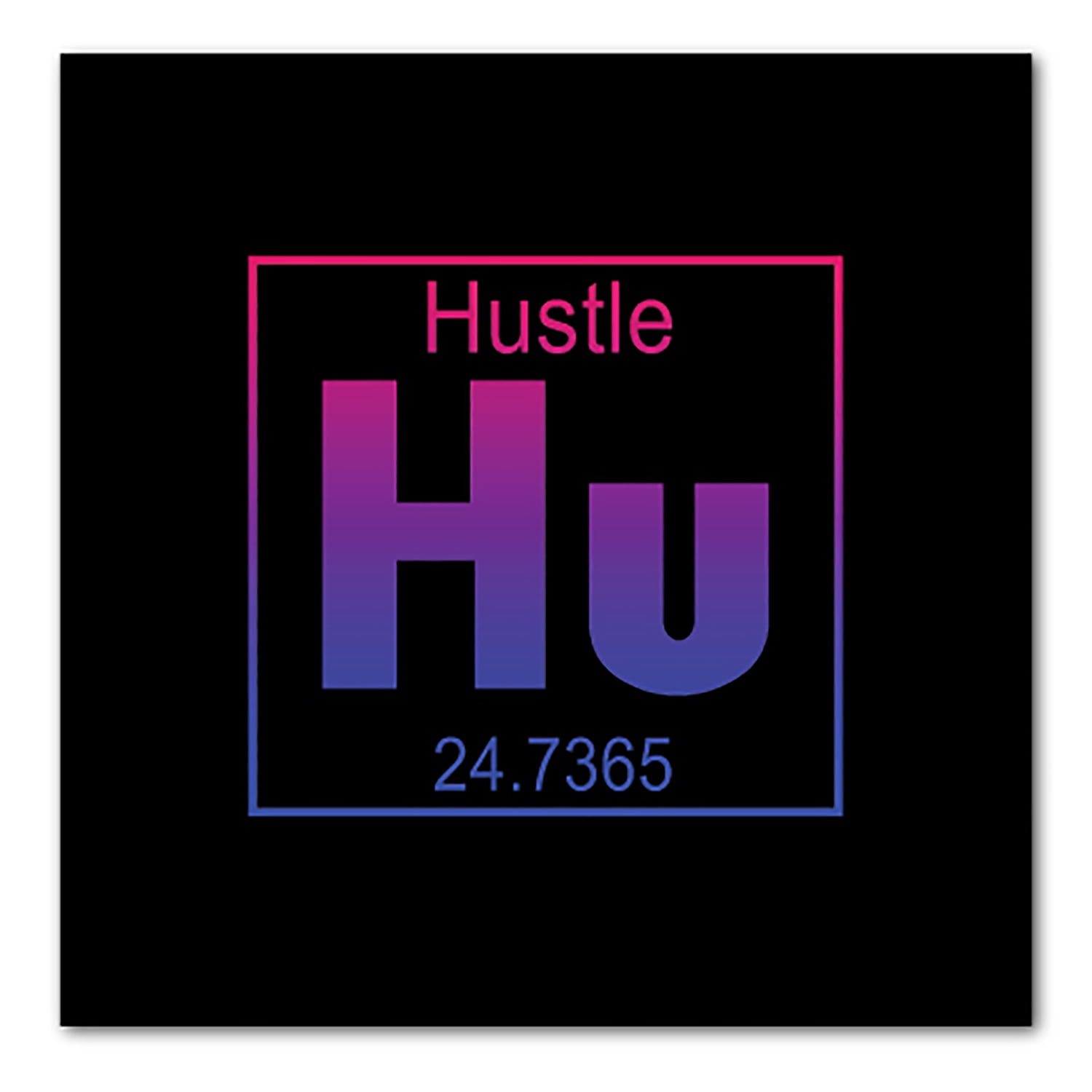 DistinctInk Custom Bumper Sticker - 10" x 10" Decorative Decal - Black ...