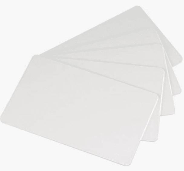 ID Zone Premium White Blank Plastic CR80 30 Mil PVC Cards for ID Badge ...