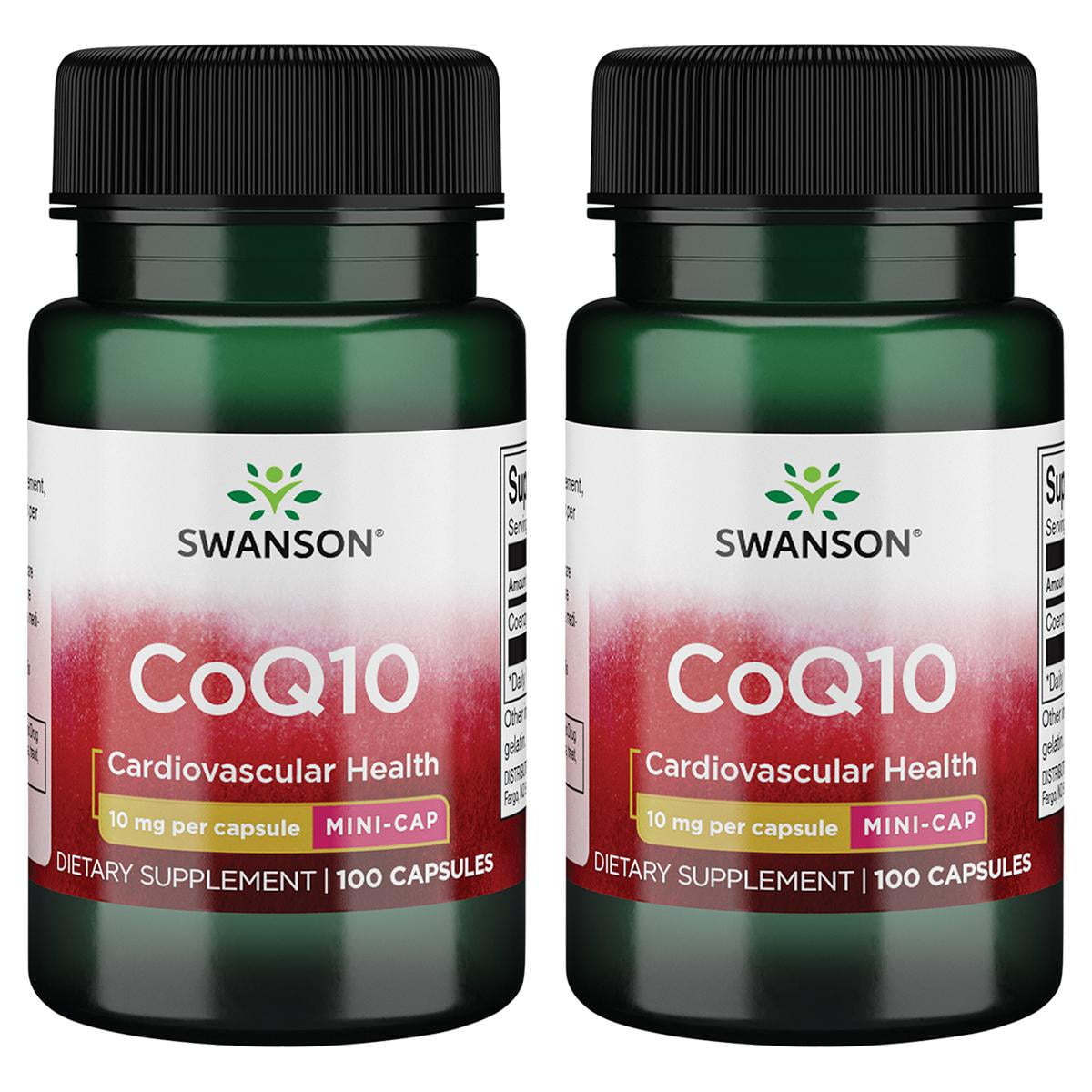 Swanson Coq10 - Mini Cap 10 mg 100 Caps 2 Pack - Walmart.com