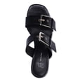 Time and Tru Women's Double Buckle Block Heel Sandals, Sizes 6-11 ...