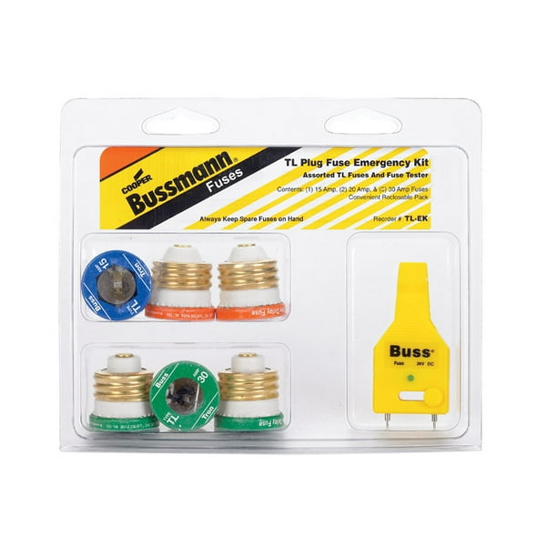 Bussmann 30 amps Plug Fuse Kit 7 pk - Walmart.com - Walmart.com