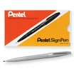 Pentel Sign Pen Fiber-Tipped Pen, Gray Ink, Box of 12 (S520-N ...