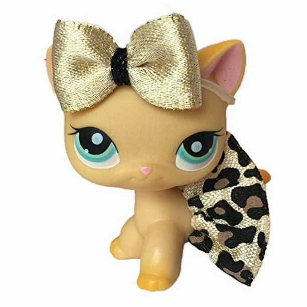 Littlest Pet Shop Accesorios LPS Lote dorado Falda con lazo de leopardo ...