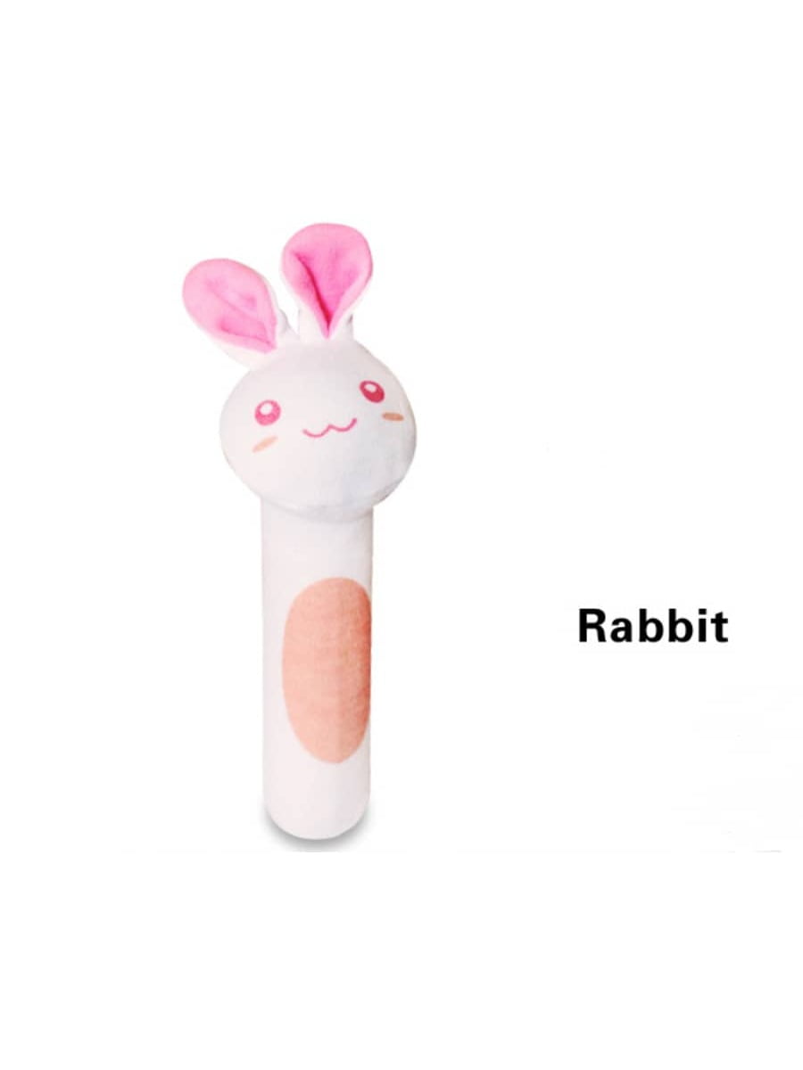 Baby Rattles Toys, Colorful Animal Bell Soft Baby Sensory Rattles Toys ...