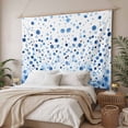 Blue Polka Dot Tapestry for Bedroom Wall Hanging Tapestry, Modern Art ...
