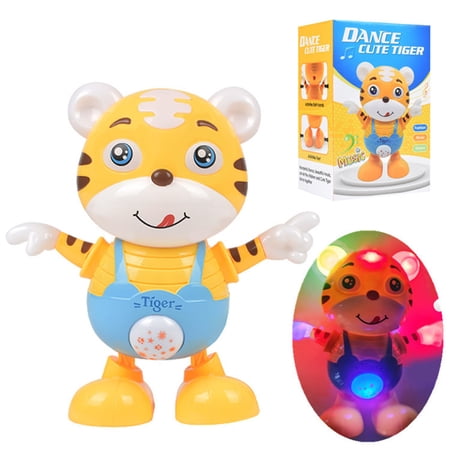 Amyove Electric Cartoon Dancing Cute Tiger-design Walking Robot Toy ...