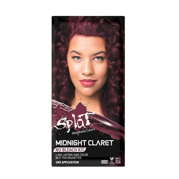 Splat Midnight Claret 30 Wash No Bleach Formula Temporary Semi ...