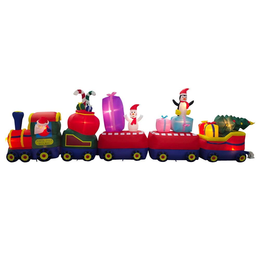 Air Characters Santa Claus Christmas Train with Penguin Snowman ...
