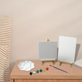 Mini Wooden Art Easel for Kids with Canvases Portable Painting Set ...