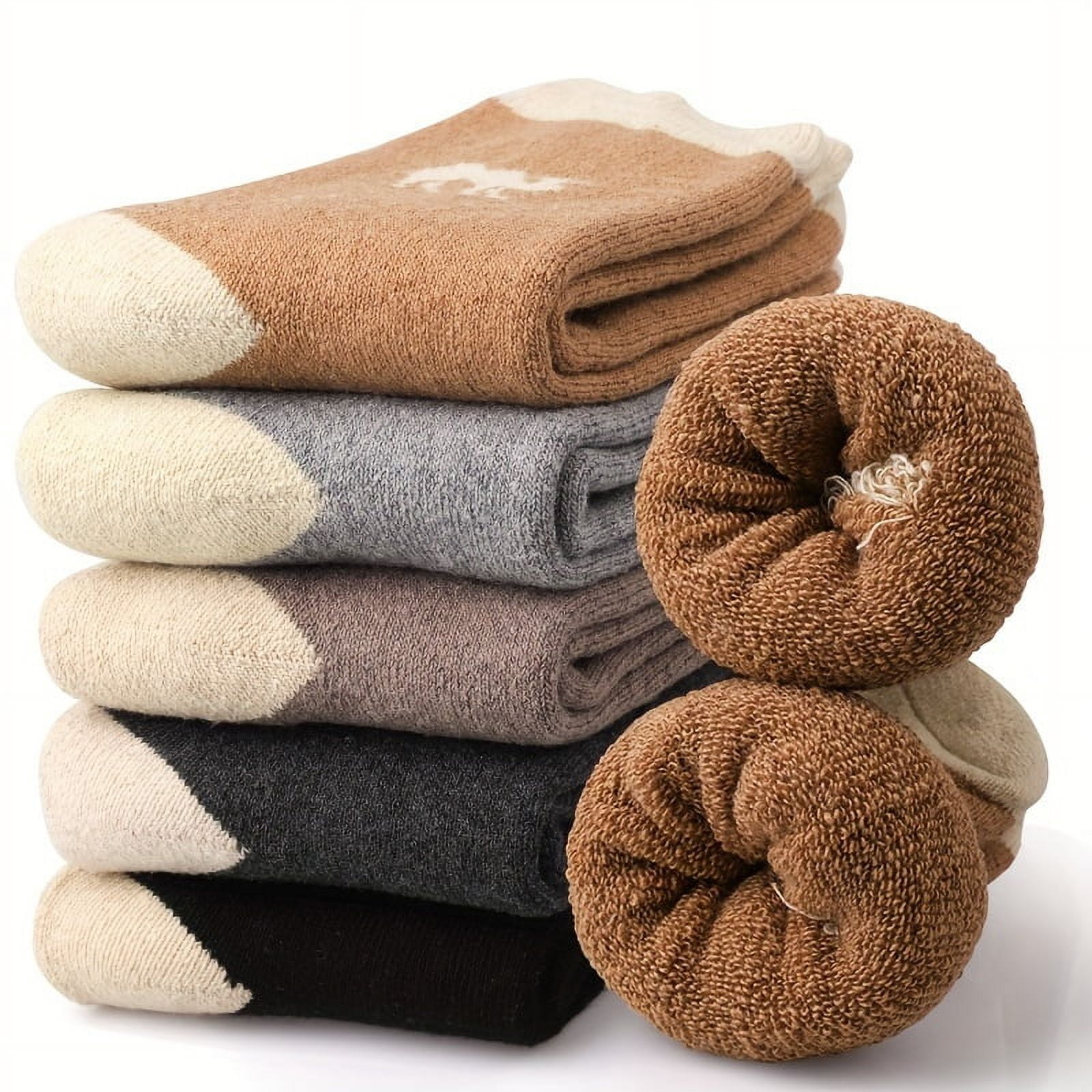 Click here for Sutengda 5 Pairs Of Men‘s Camel Pattern Thickened... prices