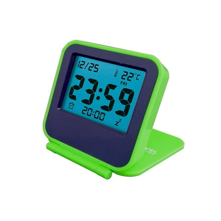 HUSERYT Small Digital Travel Alarm Clocks,battery Operated Mini Travel ...