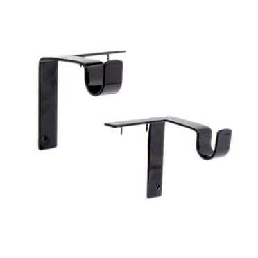 Follure Single Hang Curtain Rod Holders Bracket Into Window Frame ...