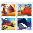 USPS Barn Postcard Rate Sheets of 20 Wedding Anniversary Postage Stamps ...