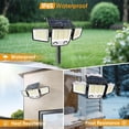 Solar Motion Sensor Outdoor Lights - 3000LM 3 Modes Lights Outdoor 270 ...