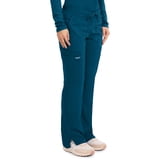 Cherokee Women's Scrub Pants, Mid Rise Flare, Drawstring, 5 Pockets ...
