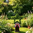 Virelaxpo Star-Shaped Artificial Topiary Garden Stake, Double Layer ...