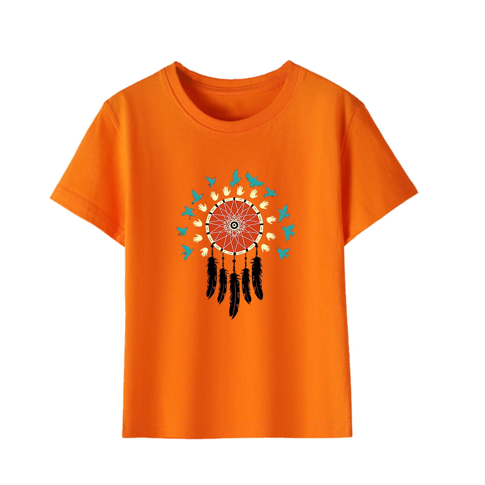 Click here for Dadaria Matters Tee Kids Orange Shirt Short Sleeve... prices