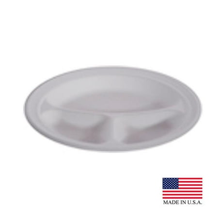 Ecopax AP125-103 PE 10 in. 3 Compartment Apollo Foam Plate, Pack of 4 ...