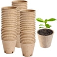 3.15 Inch Biodegradable Nursery Pots, 50 Pack Paper Seedling Starter ...