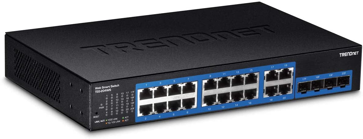TRENDnet TEG-204WS 20-Port Gigabit Web Smart Switch - Walmart.com