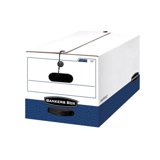 Bankers Box, FEL0001103, Liberty File Storage Boxes, 4 / Carton, White ...