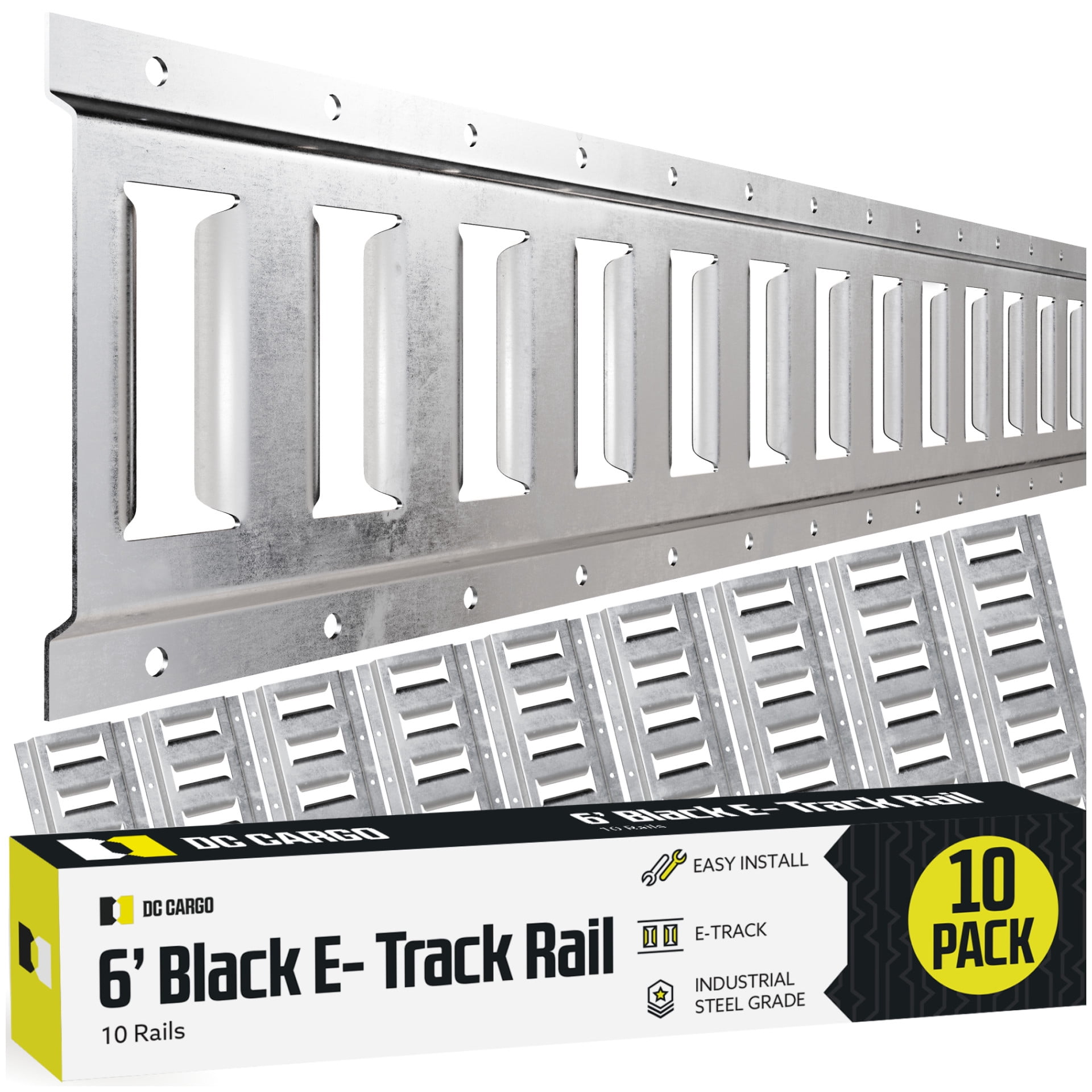 DC Cargo Etrack Rails 6' Horizontal Galvanized E Track Rail 10-pack ...