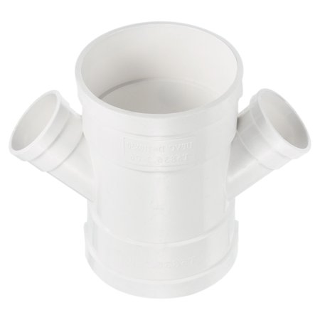 Uxcell PVC 3 Way 110x50mm ID Reducing Water Pipe Y Fitting 3 in 1 ...