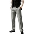 DPTALR Men's Straight Fit Casual Dress Pants Solid Color Business ...