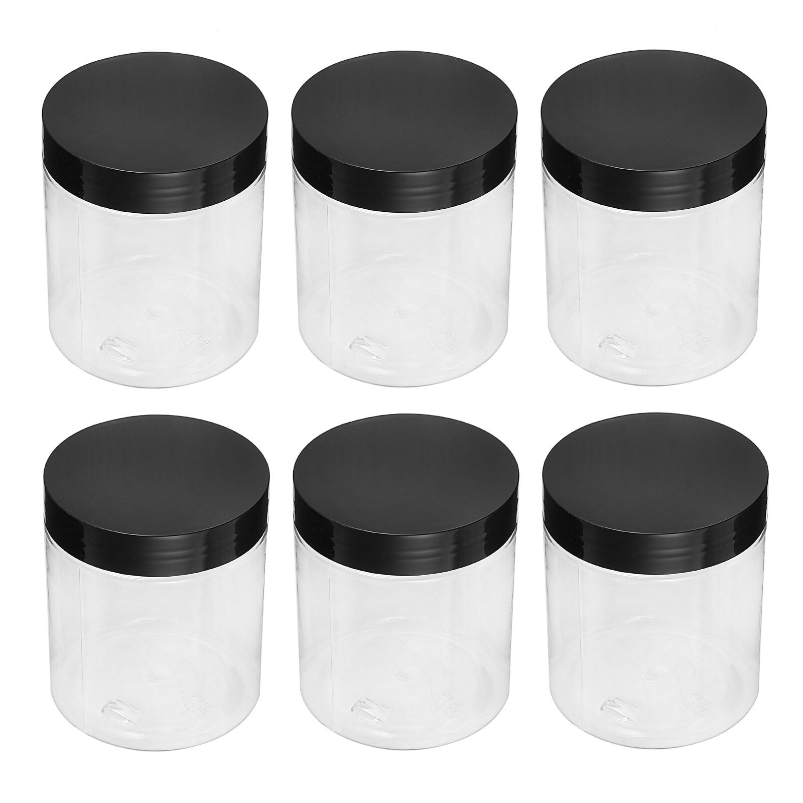 12 botellas de plástico, botes de plástico sellados, frascos herméticos ...