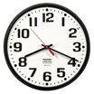 SKILCRAFT, NSN3428199, 12/24 Hour Slimline Round Wall Clock, 1 ...