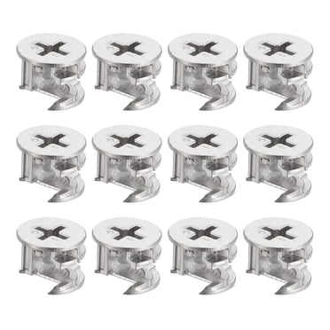 Furniture Cam Lock Fasteners 15 x 12mm, 20Pack Cam Lock Nut Connectors ...