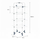 Lavish Home 4-Tier Plastic Clothes Drying Rack, White - Walmart.com