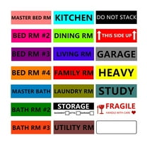 Tag-A-Room Colored Self Adhesive Moving Box Labels, 800 Count for 3-4 ...