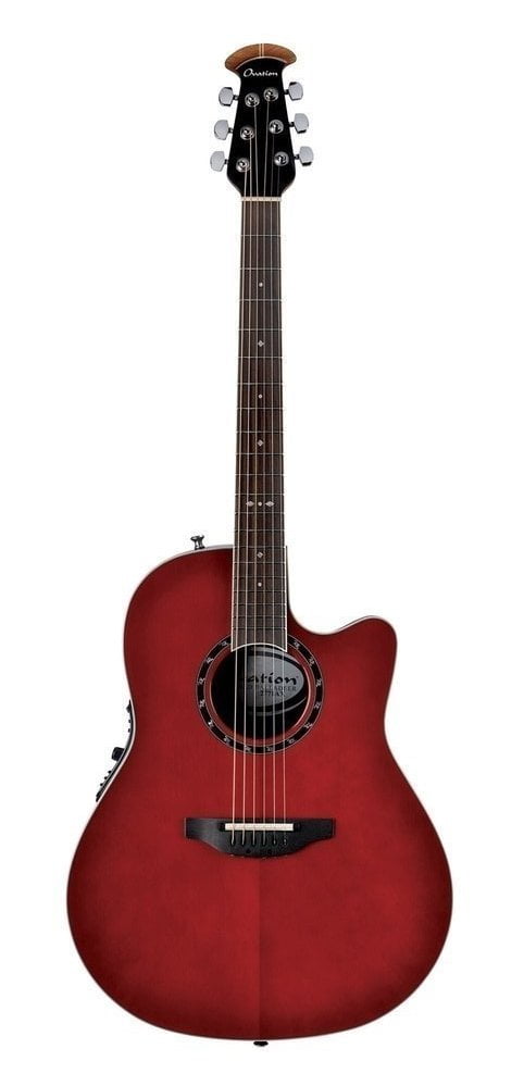 Ovation Pro Series Standard Balladeer Acoustic Electric Guitar - Cherry ...