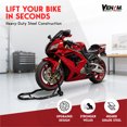Motorcycle Front Fork Wheel Lift Stand, 850 lb Capacity, Adjustable 7.5 ...