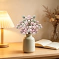 6 Pack - Artificial Plastic Flower Grass Stems - Realistic Fake ...