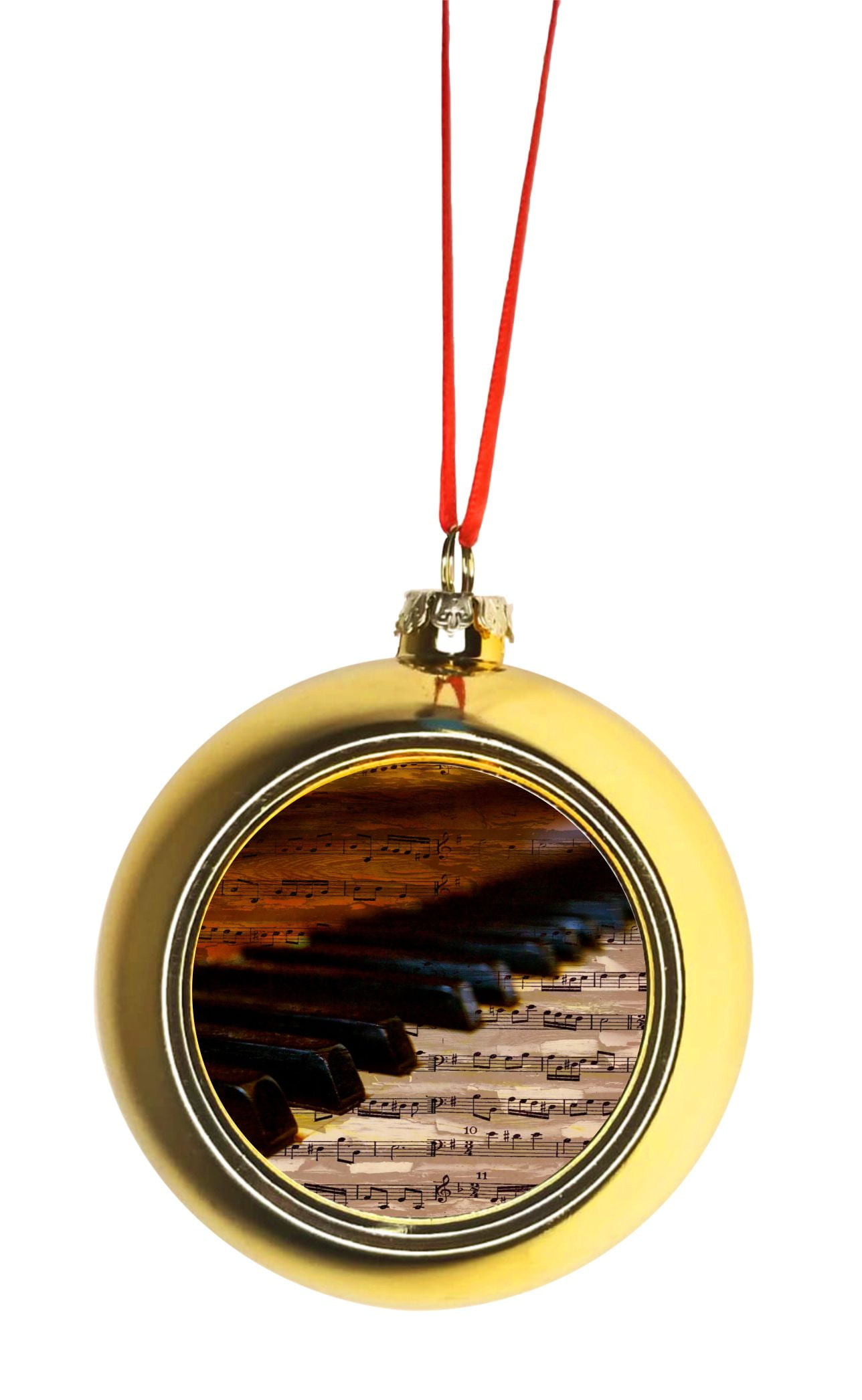 Ornamens Vintage Rustic Music Notes Piano Imprint Musical Instruments ...