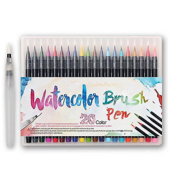 Click here for Geecy 20 Color Watercolor Paint Brush Pen Set With... prices