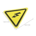FRCOLOR 4 Pcs Warning Electric Fence Safe Sign Safety Triangles Yellow ...