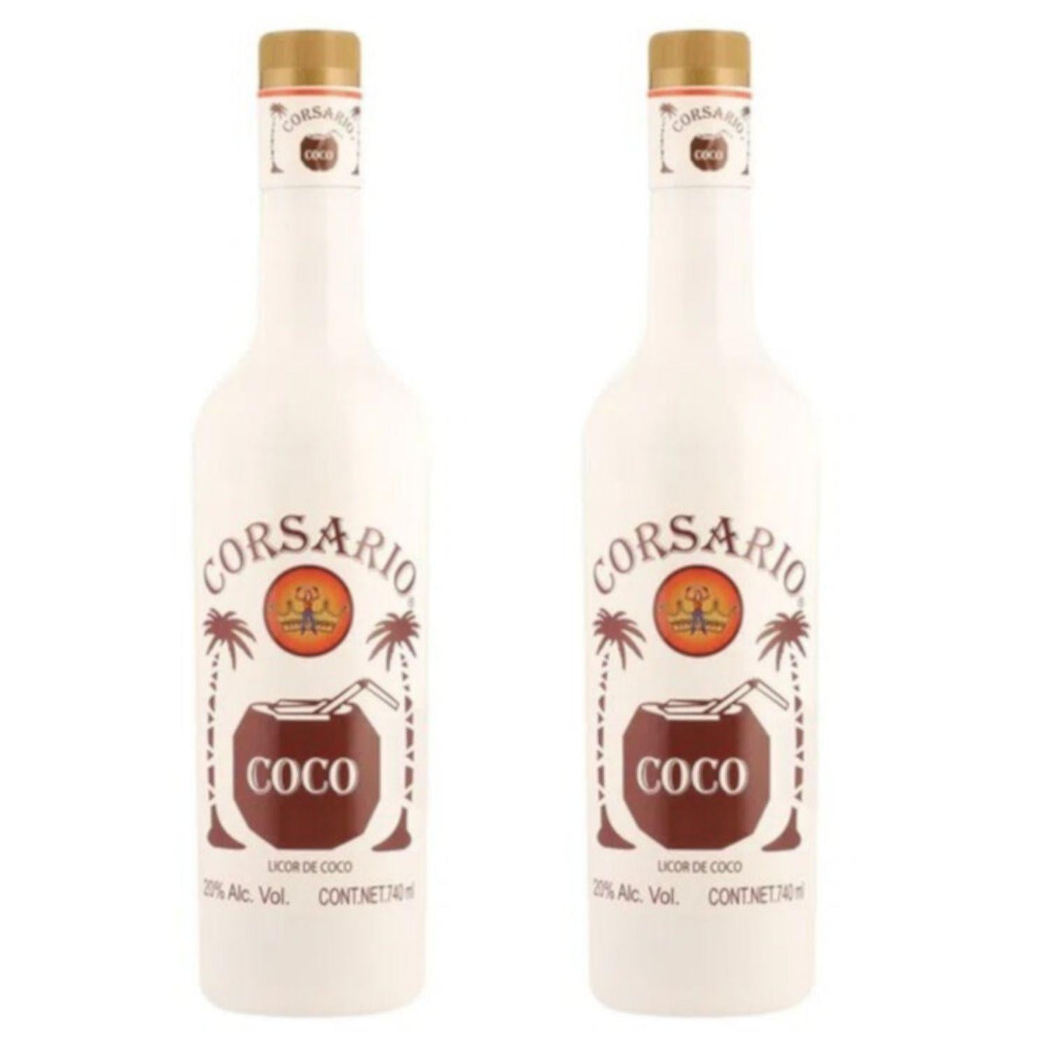 Pack de 2 Licor Corsario Coco 740 ml | Walmart en línea