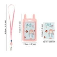 Adjustable Cat Ear ID Badge Holder with Retractable Lanyard Cute ...