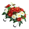 LKZQHMC Cemetery Headstone Flower Saddle - Outdoor Grave Decorations ...