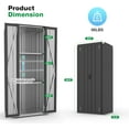 AECOJOY Waterproof Outdoor Storage Cabinet, Lockable with Adjustable ...