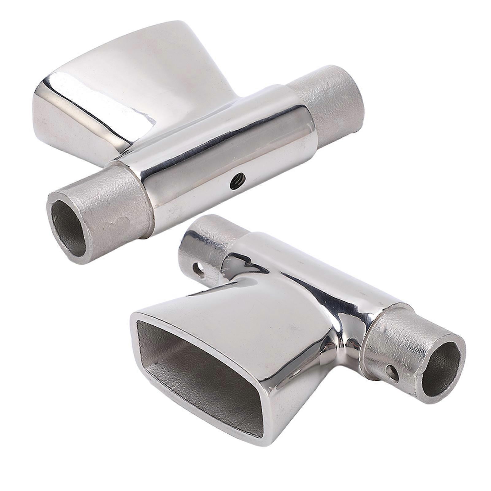 Hand Rail Fitting Marine Grade 316 Stainless Steel 90° Center Stanchion ...