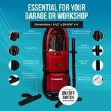 Intervac Design Wall Mounted Garage Vacuum Cleaner, 1 Gallon, Stretch ...