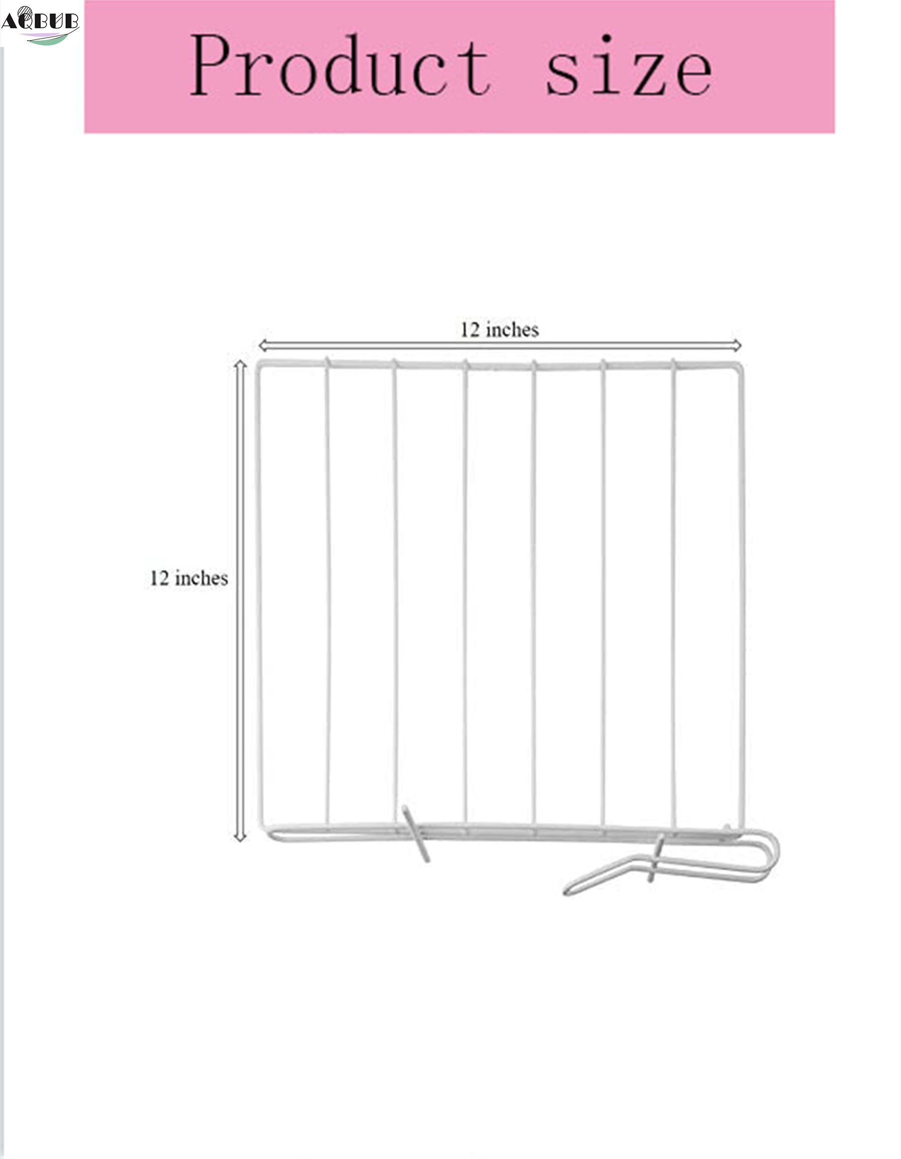 Closet Wood Shelf Divider-New Extra Brackets for Stability-Steel-Set/8 ...