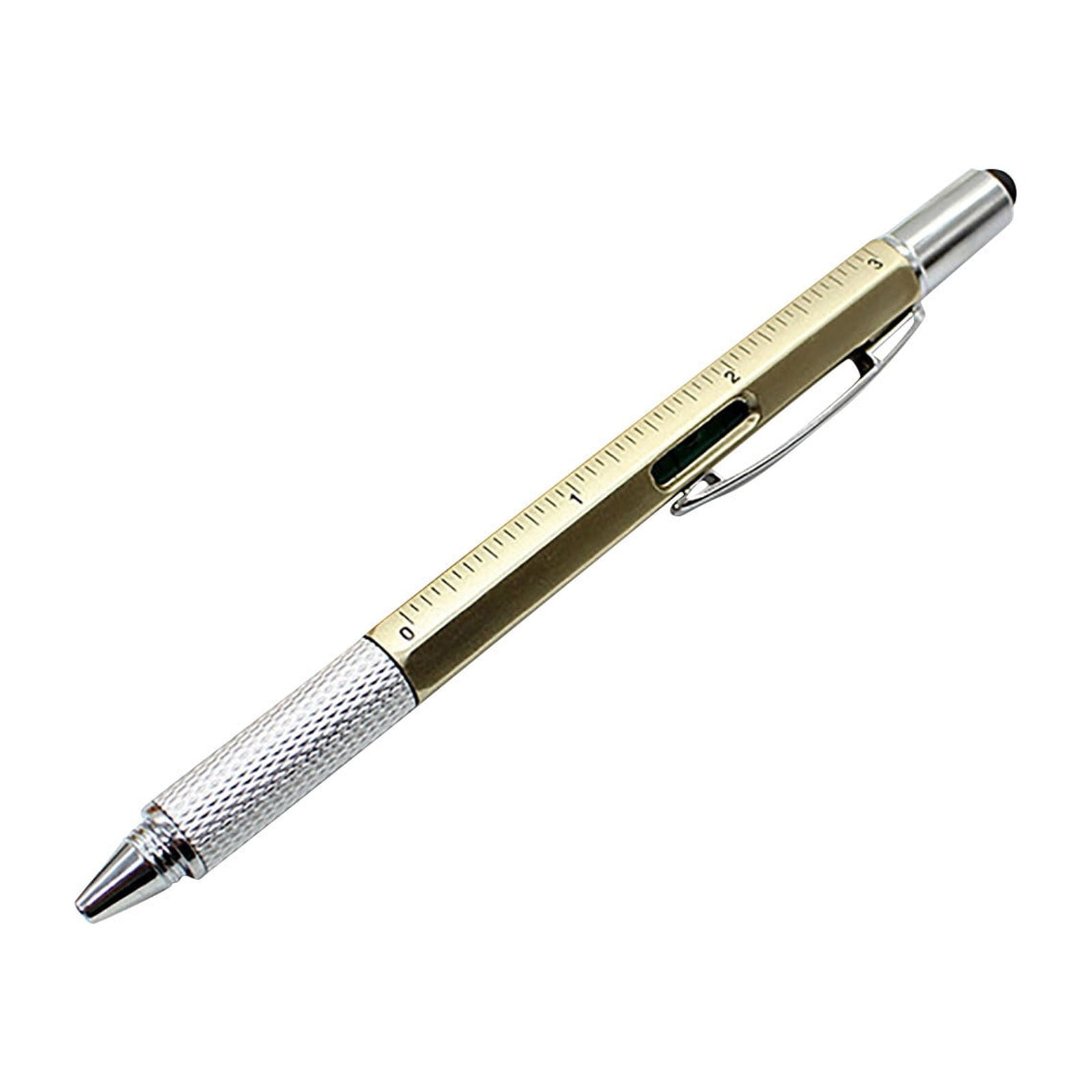 6in1 Multi-tools Pens Multifunction Ball-point Pen Level Caliper ...