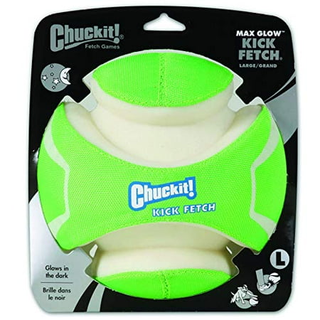 Chuckit! Kick Fetch Ball Dog Toy Interactive Play 2 Sizes,Max Glow ...