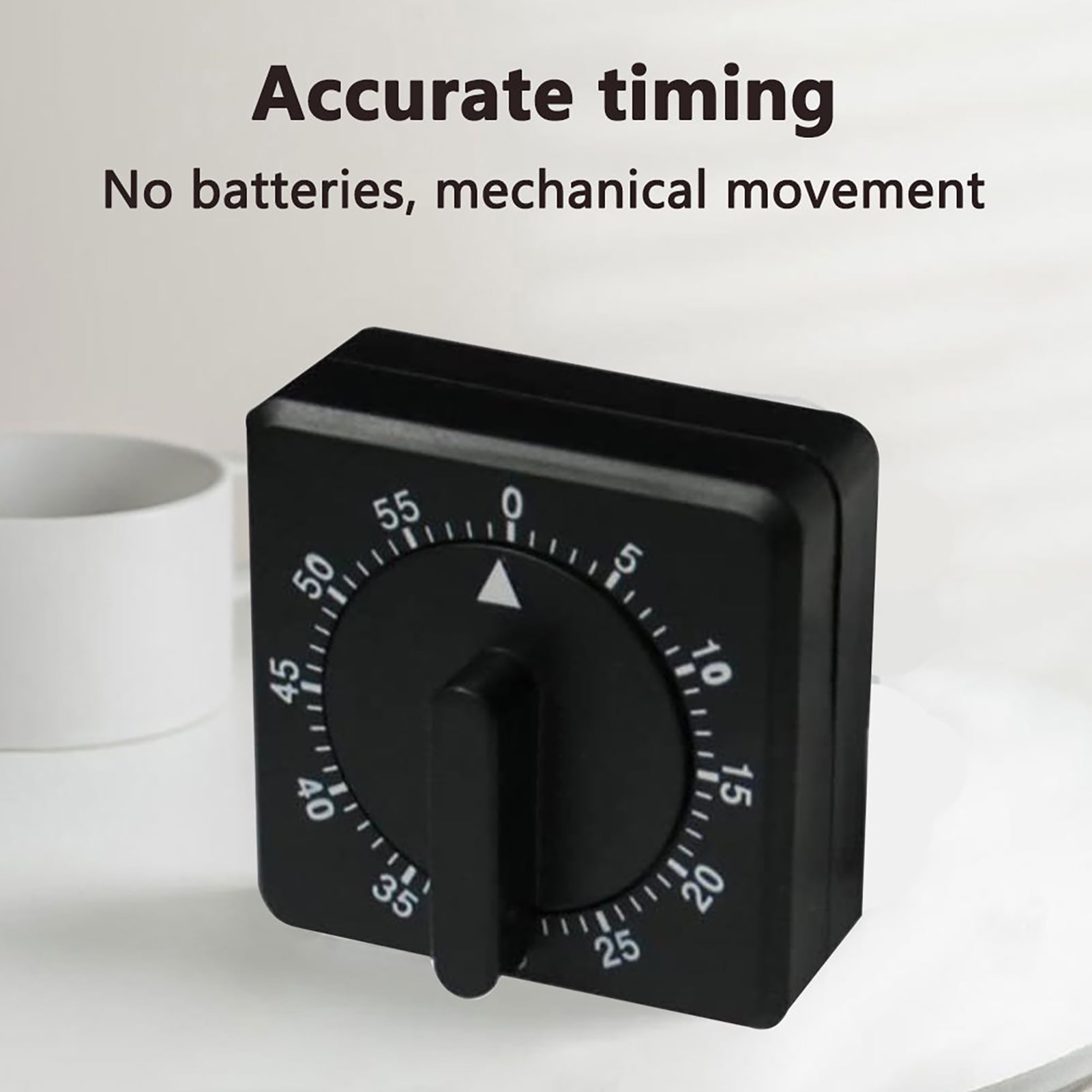Travelwant Timer Kitchen Timer 60 Minute Timing with 80dB Alarm Sound ...
